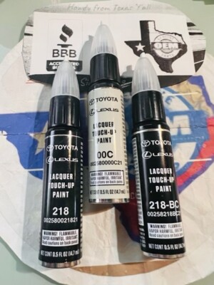 GENUINE TOYOTA ATTITUDE BLACK PAINT KIT 218, 218BC, AND 00C | eBay