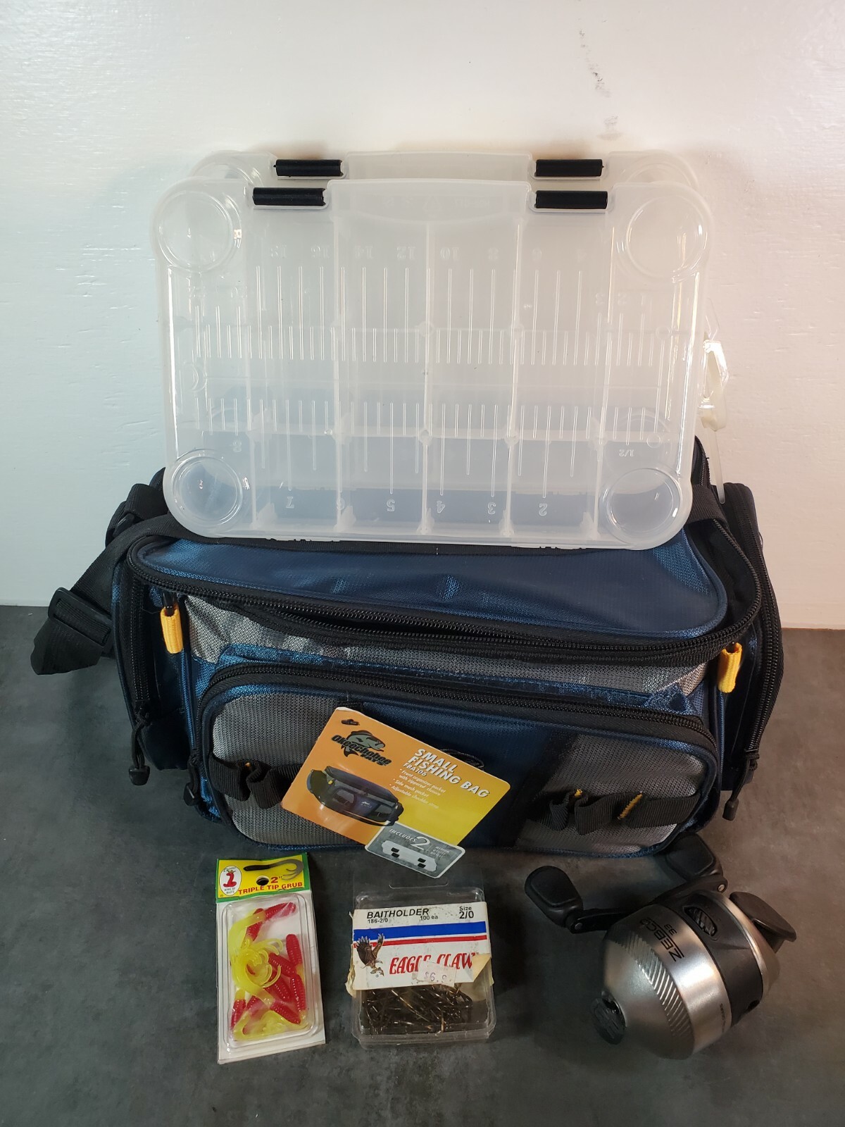 Okeechobee Fats Small Soft-Sided Tackle Bag with 2 Lure Boxes, Zebco ...