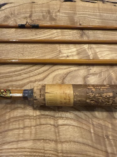 Vintage Montague Highland Fly-Fishing Bamboo Rod 3pc With Extra Tip 9ft ...