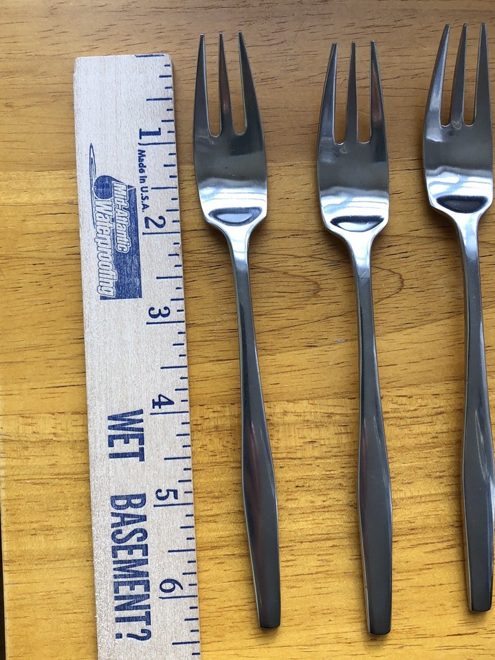 DANSK INT'L DESIGNS IHQ VARIATION V SET OF 5 3-TINED SALAD FORKS 6-1/2" JAPAN | eBay