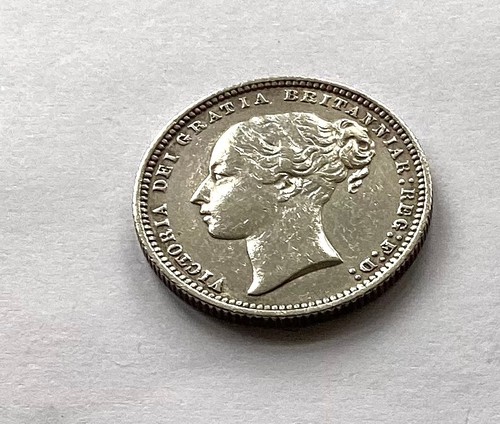 COIN GB 1873 SHILLING VICTORIA YOUNG HEAD DIE 119 - 5.6 grammes .925 ...