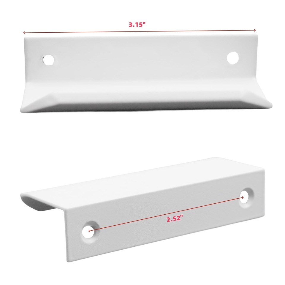 Curved Edge Pull Handles, 3.1 Inch Edge Finger Tab Handle for Caibnets ...