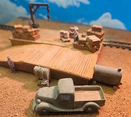 Rusty Rail HO scale Loading Dock diorama | eBay