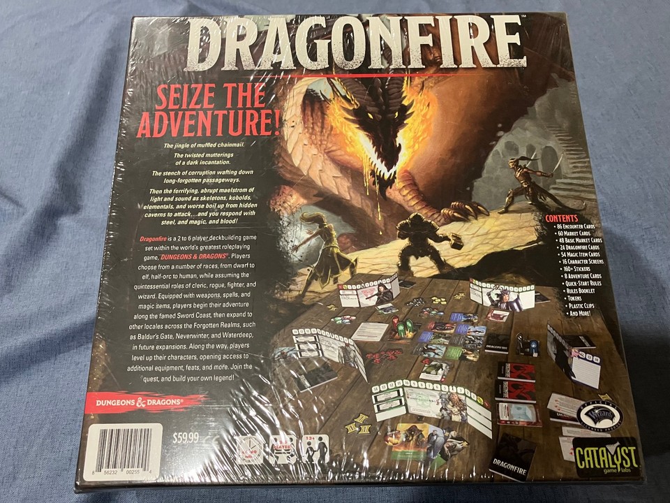 DRAGONFIRE Base Game *Brand New* Sealed 2017 Dungeons & Dragons Card ...
