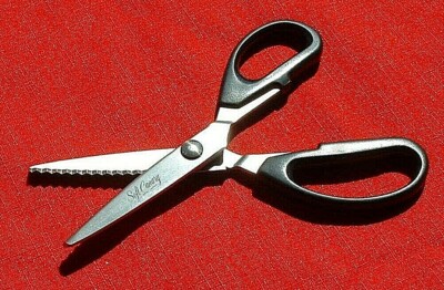 Canary Soft Canary Pinking Shears Scissors Stainless Steel Black 8in ...