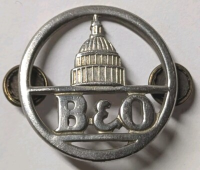 B&O Railroad Screw Back Insignia - Baltimore & Ohio | eBay