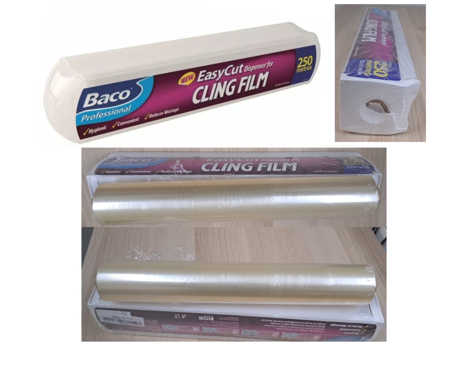 Bacofoil Professional Dispenser Refill Cling Film 250m - DAMAGED ...