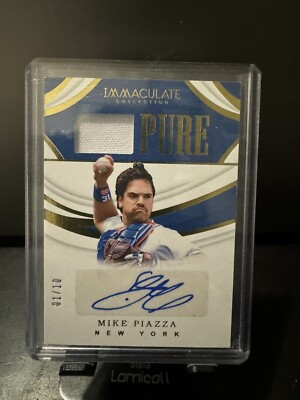 2019 Panini Immaculate Collection-Pure Mike Piazza Auto 1/10 eBay 1/1 ...