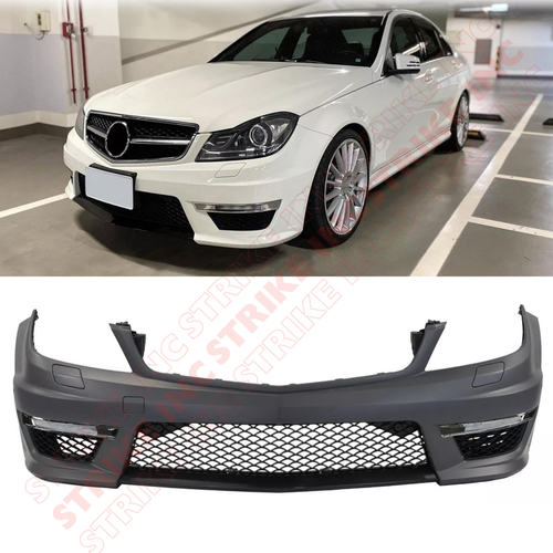 For MERCEDES BENZ 2012-2014 C Class W204 , C63 AMG Style Front Bumper w ...