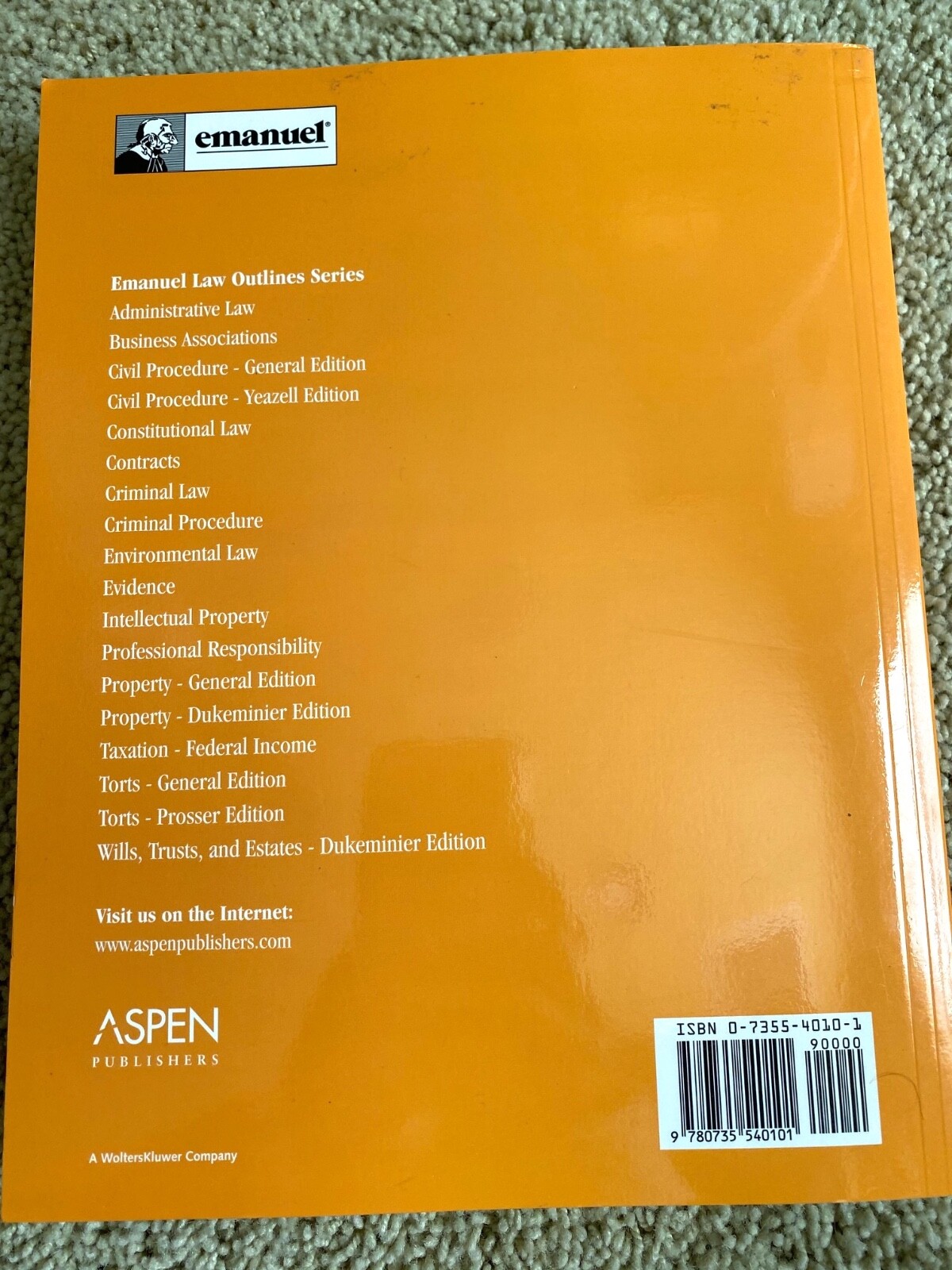 Emanuel Law Outlines Ser.: Property : Emanuel Law Outlines by Steven L ...