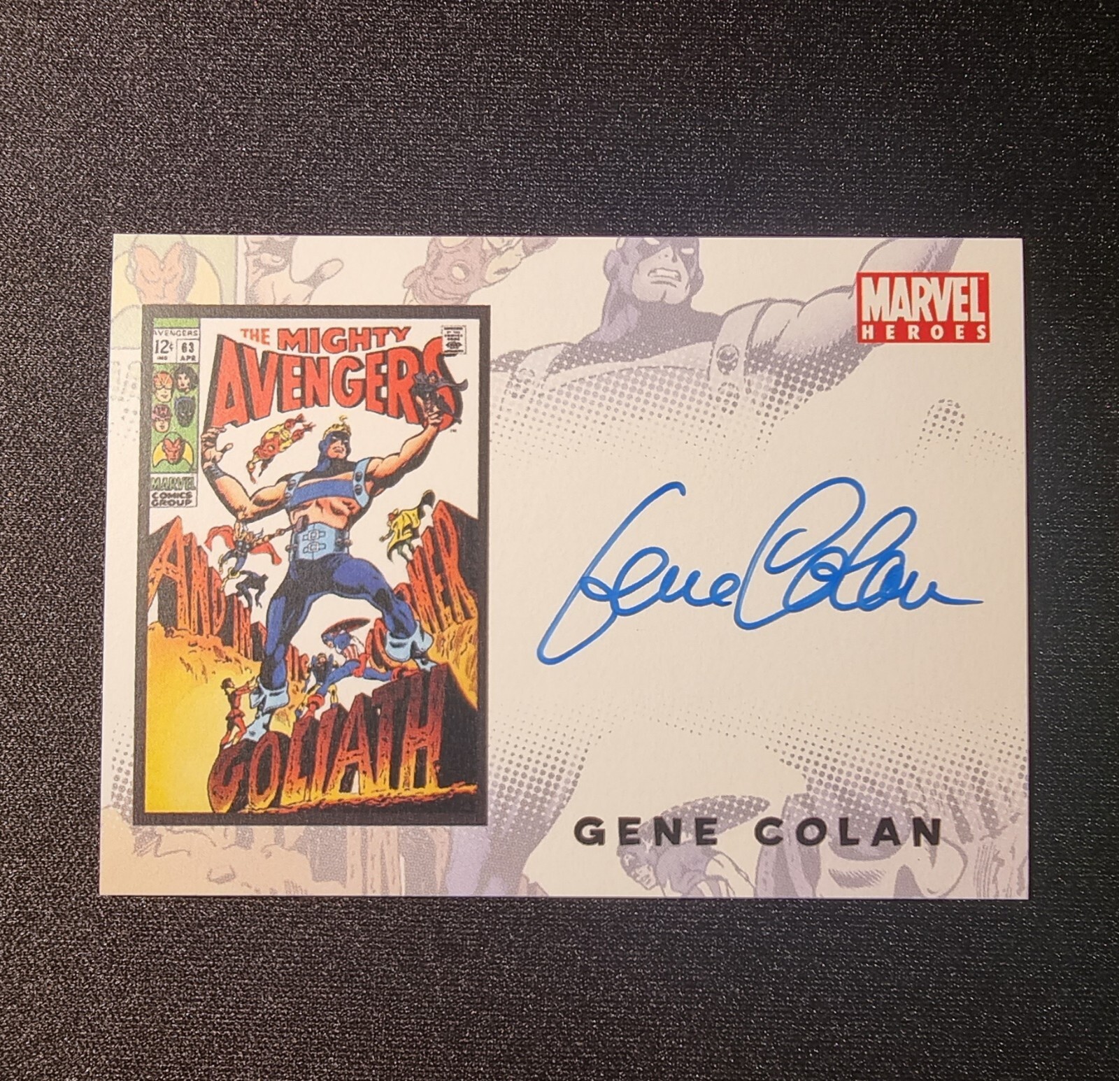 Marvel Heroes 2006 - Gene Colan Signed/Auto Card (Avengers) | eBay