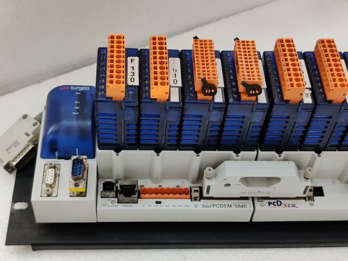 Saia Burgess PCD Controller Set PCD3.F130 + PCD3.A465 + PCD3.E610 ...
