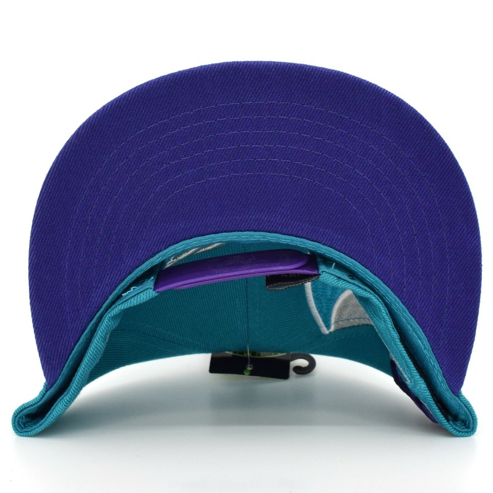 Side Way Leader Charlotte Cap New Aqua Purple adjustable Snapback Hat ...