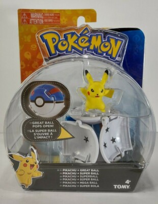 Pokemon Pikachu Throw N Pop Great Ball Ultra Ball Figure New | eBay
