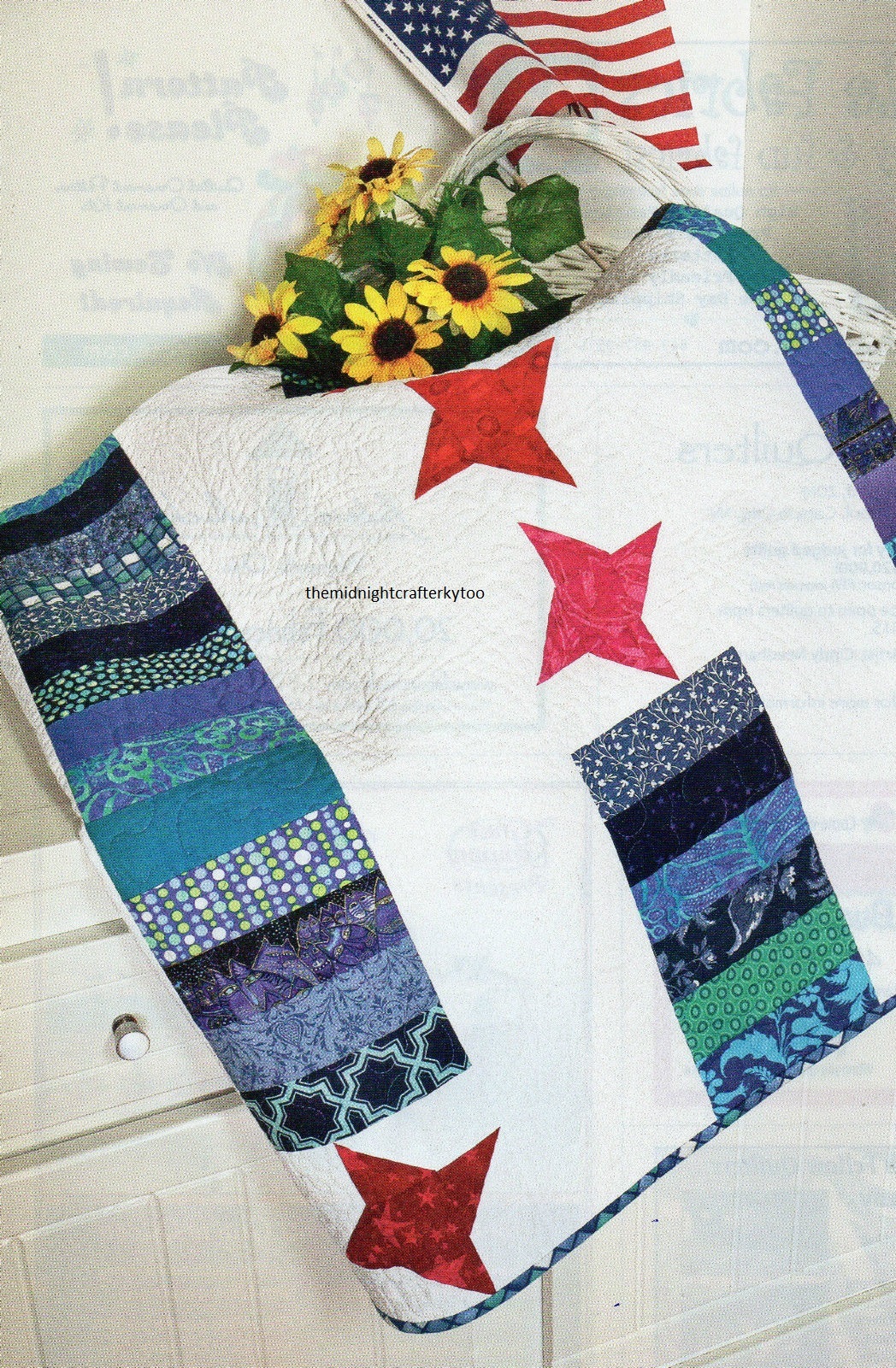 Stars & Strips Quilt Pattern Pieced BG | eBay