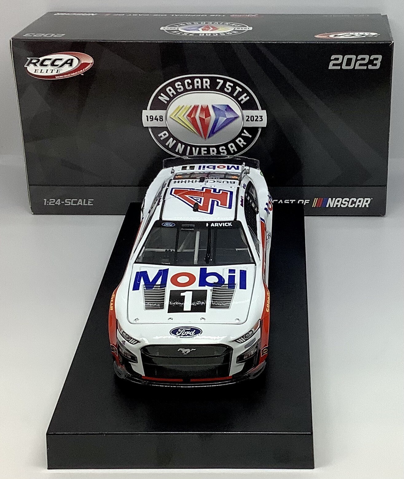 2023 1/24 #4 Kevin Harvick “Mobil 1 Wings“ ELITE Mustang 1 of 138 SD ...
