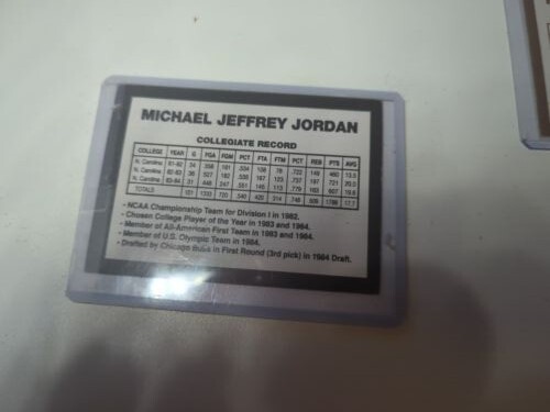 ⚾TWO MICHAEL JORDAN 1984-85 ***** RARE COLLEGIATE RECORD CARDS (SET OF ...