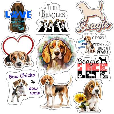 Beagle Stickers, Ten Vinyl Stickers Supporting Beagle, Great Beagle ...