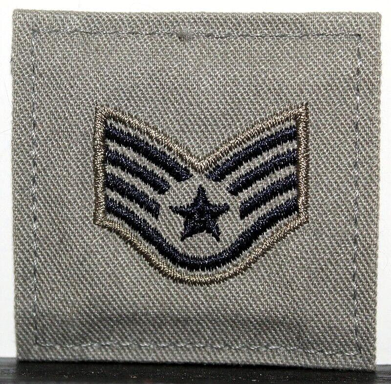 US Air Force Staff Sergeant SSGT Rank Insignia Air Battle Uniform ...