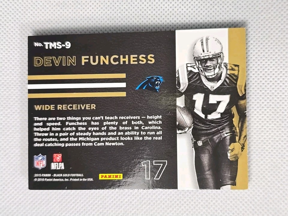 2015 PANINI BLACK GOLD DEVIN FUNCHESS TMS-9 ROOKIE TEAM SYMBOLS #37/49 ...