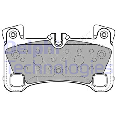 DELPHI Disc Brake Pad Set For VW PORSCHE AUDI Touareg Cayenne Q7 4L ...