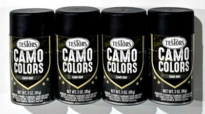 4 Pack Testors Camo Model Paint Colors Gray 3oz 342306 | eBay