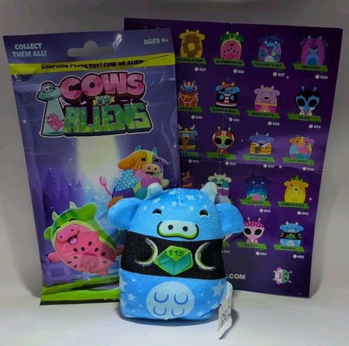 Cows VS Aliens Wave 2 #51 ROSWELL Alien Steer 4" Cow Bean Plush Cats ...