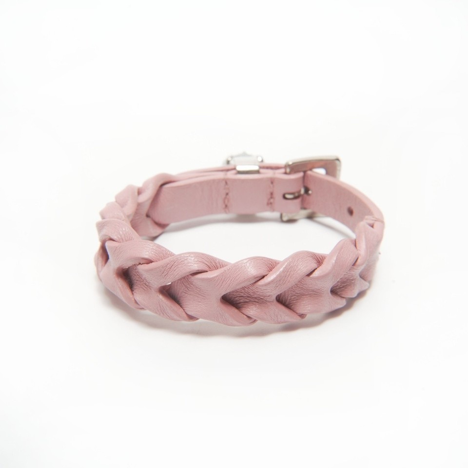 Miu Miu Leather Braid bracelet pink WS23952 | eBay