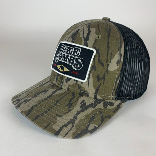 Luke Combs Camo Green Black Normal Brand Snapback Trucker Hat | eBay