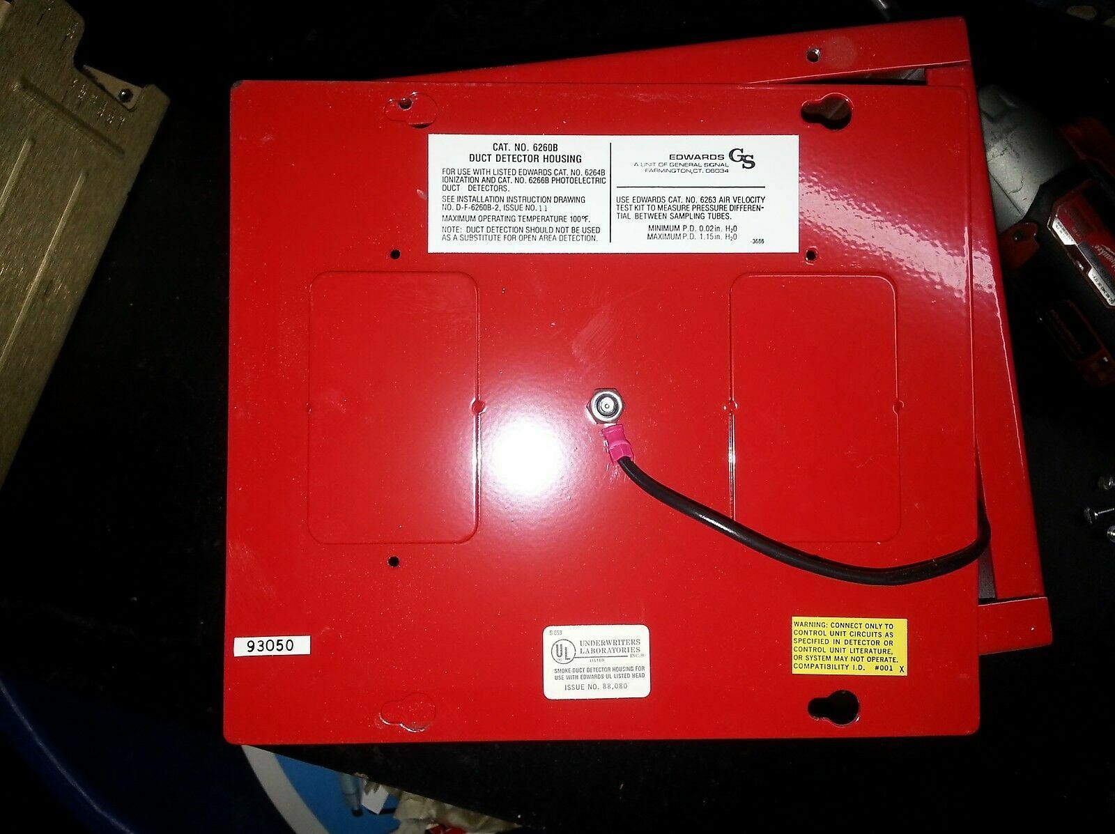 nnb EDWARDS DUCT SMOKE DETECTOR WITH HOUSING 6260B | eBay