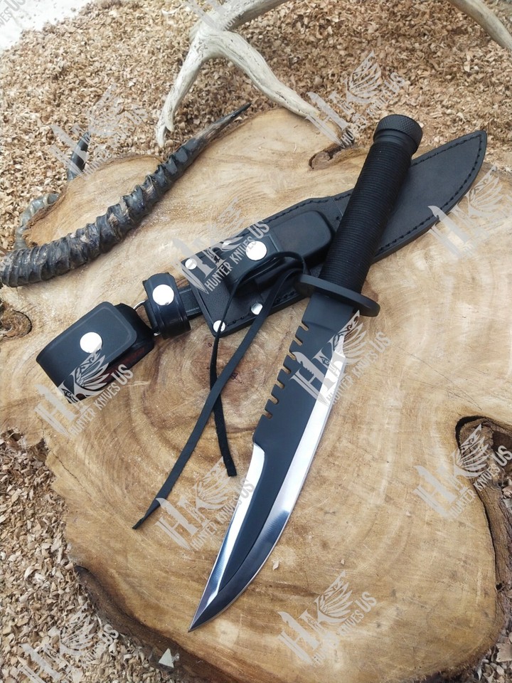 Authentic Rambo Knife: Stainless Steel Survival Gear - Overall length ...