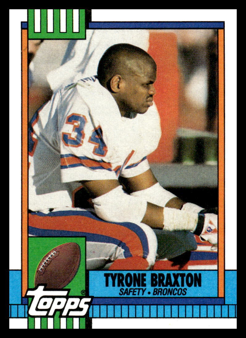 1990 Topps Tyrone Braxton #30 Denver Broncos Football Card | eBay