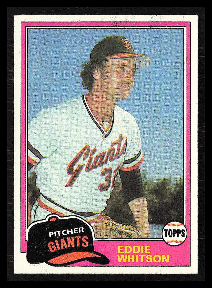 Eddie Whitson 1981 Topps #336 San Francisco Giants | eBay