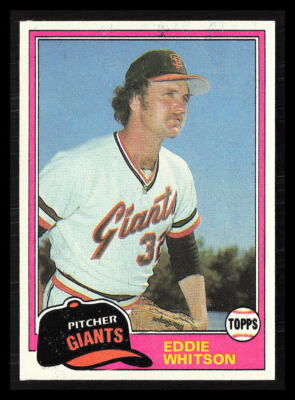 Eddie Whitson 1981 Topps #336 San Francisco Giants | eBay