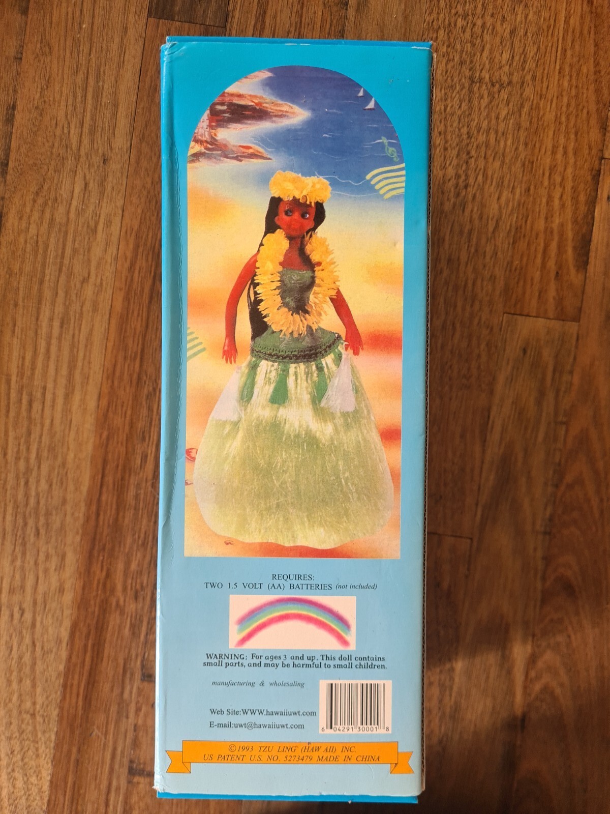 Vintage 1993 Walking And Dancing Musical Pearly Shells Hula Doll With ...