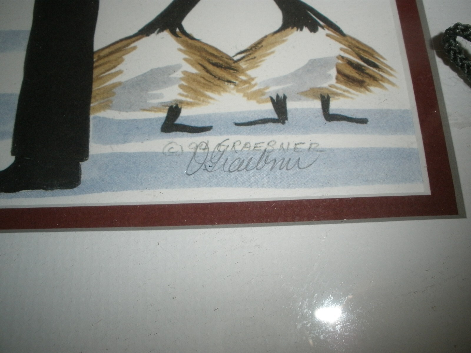 Diane Graebner Signed Dated Amish Framed Just Married Picture Print 16 ...