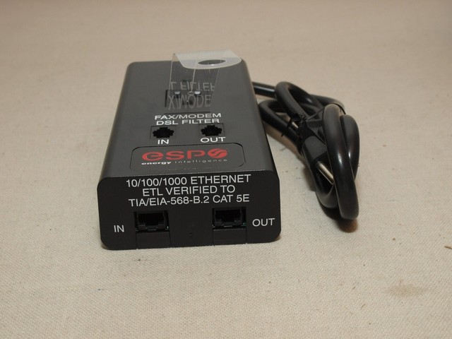 ESP Surge Protector Fax/modem DSL Filter Mfp-1 120 Volts 50/60 15 Amps ...