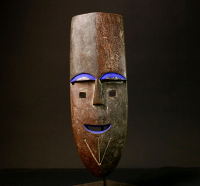 African Lega Mask - Hand-Carved Tribal Face Wooden Wall Hanging Decor ...