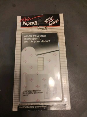 New Amertac Style Hidden Screw Paper-It Single Gang Toggle Switch Wall ...