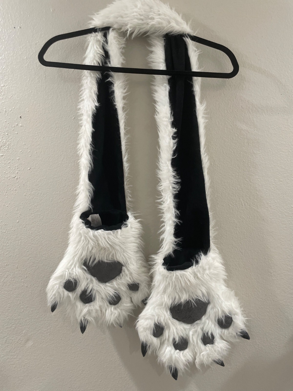 cat paws costume all white something special one size… - Gem