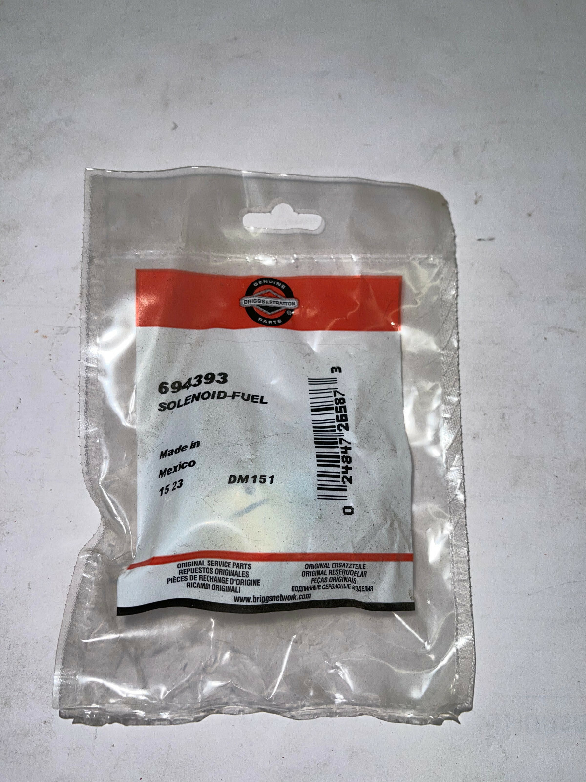Genuine OEM Briggs & Stratton 694393 Fuel Selenoid (New old stock) | eBay
