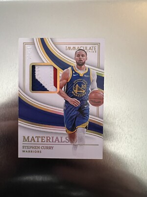 2022-23 Immaculate Stephen Curry Materials Red Patch SP #ICM-CUR (05/10 ...