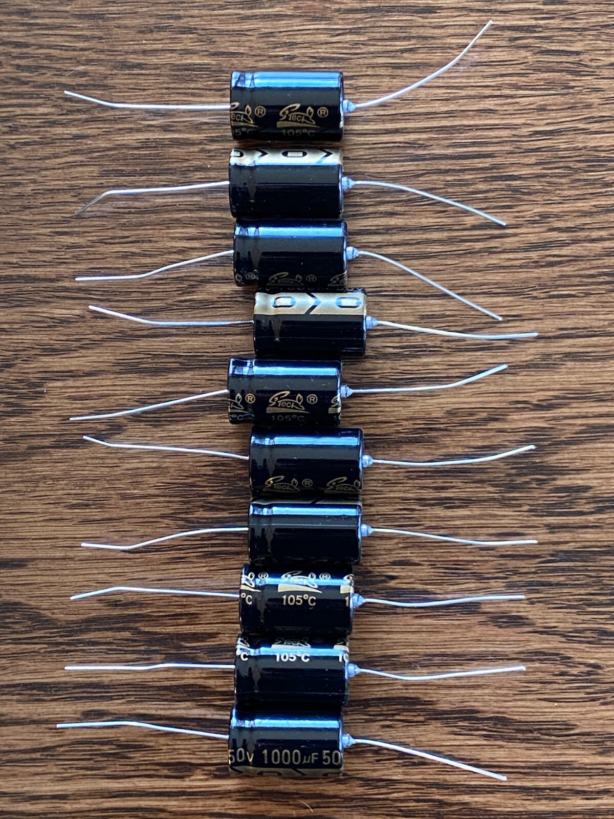 10pc Electrolytic Capacitor Axial 2000hr 105℃ RoHS 1000uF 50V φ16x26mm ...