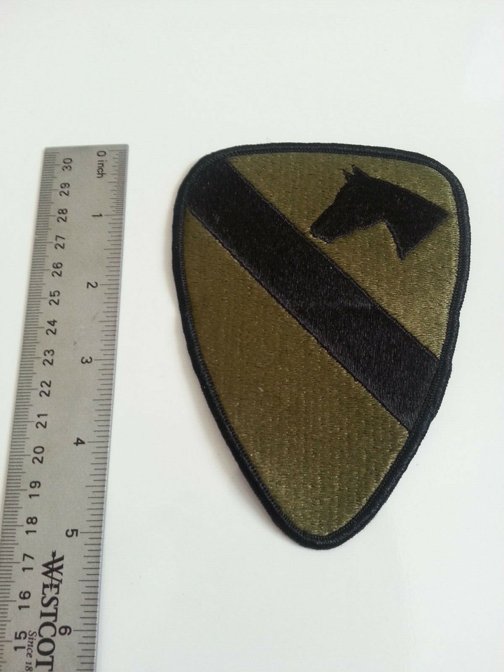 New American Military Surplus 1st Cavalry Patch - Subdued Colours Sew / Iron | eBay