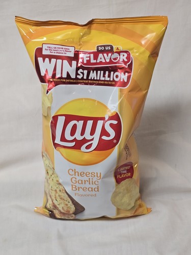 Lay’s Cheesy Garlic Bread Potato Chips Limited Time Flavor | eBay