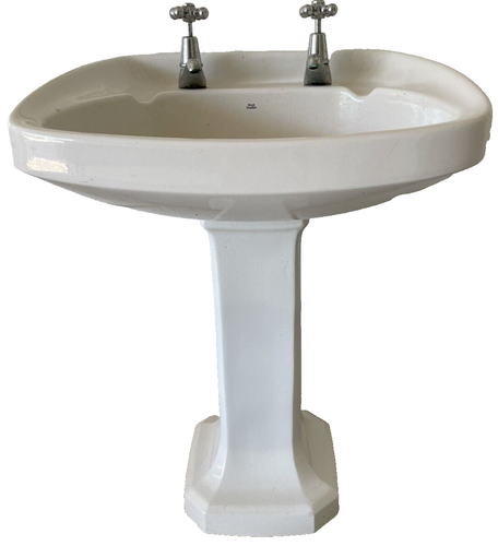 VINTAGE ROYAL DOULTON BASIN & LIND FOWLER WARE PEDEST. 450mm W, 570mm L ...