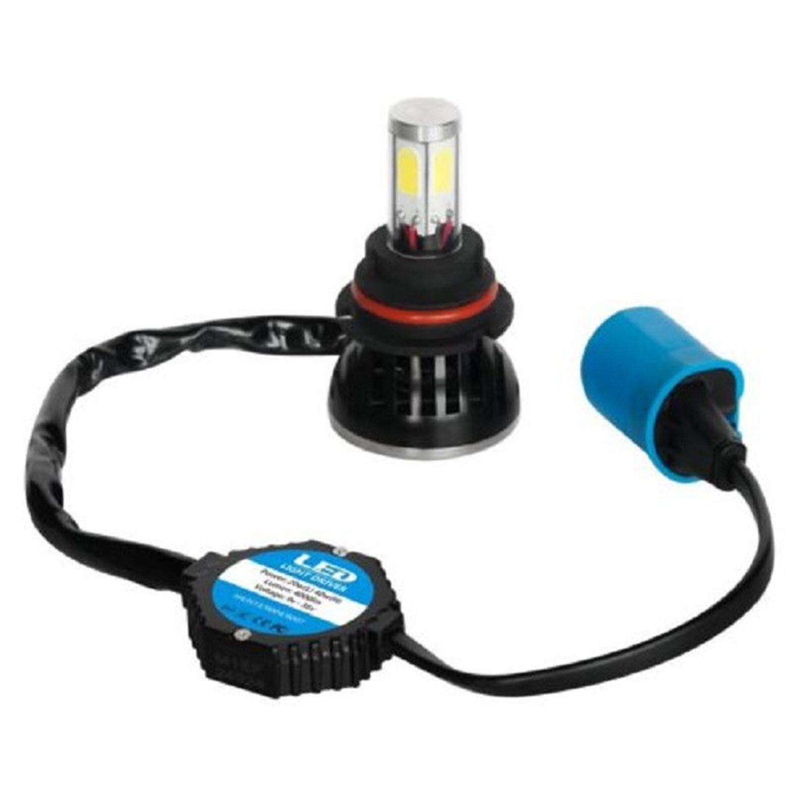 9007 HID SMD COB LED Low/Hi Beam Headlight Light Bulb 6000K 4000LM 40W ...