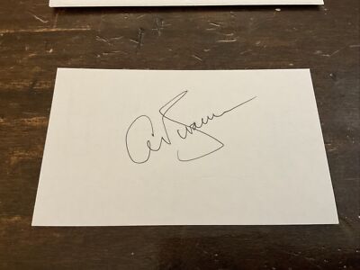ART RED SWANSON SIGNED 3"X5" INDEX CARD PITTSBURGH PIRATES Debut 1955 ...