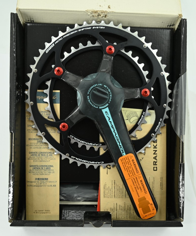 Campagnolo Centaur Carbon Power-Torque 10 Speed 52/39 Crankset 172.5mm ...