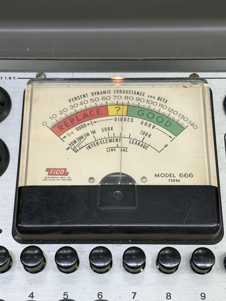 Vintage Eico 666 Tube Tester Powers On | eBay